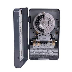 TORK 40-Amp Universal Multi-Voltage 24 Hour Mechanical Time Switch TU40 ...