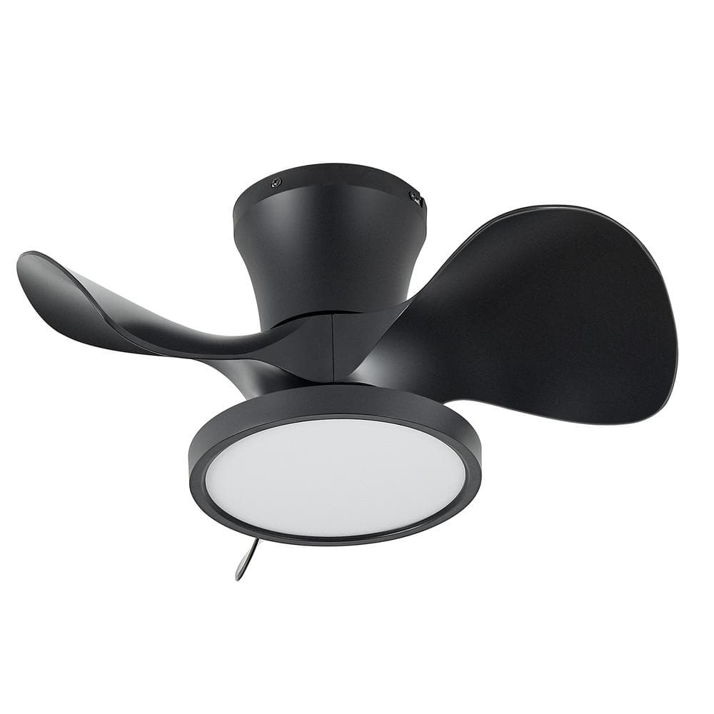 QRMOK 3-pack 22 in. LED Indoor Black Small Ceiling Fan with QRMOK 3-pack 22 in. LED Indoor Black Small Ceiling Fan with