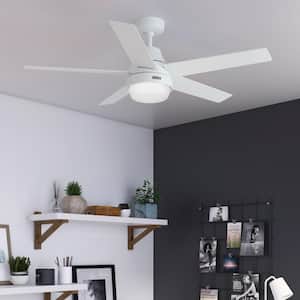Hunter Cavera II 52 in. Indoor Matte Black Wifi-Enabled Smart Ceiling ...