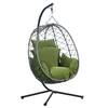 Leisuremod Summit Modern Outdoor Single Person Porch Swing Chair in ...