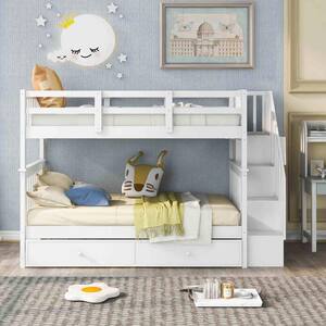 Leyburn twin over twin bunk bed with trundle and drawers store