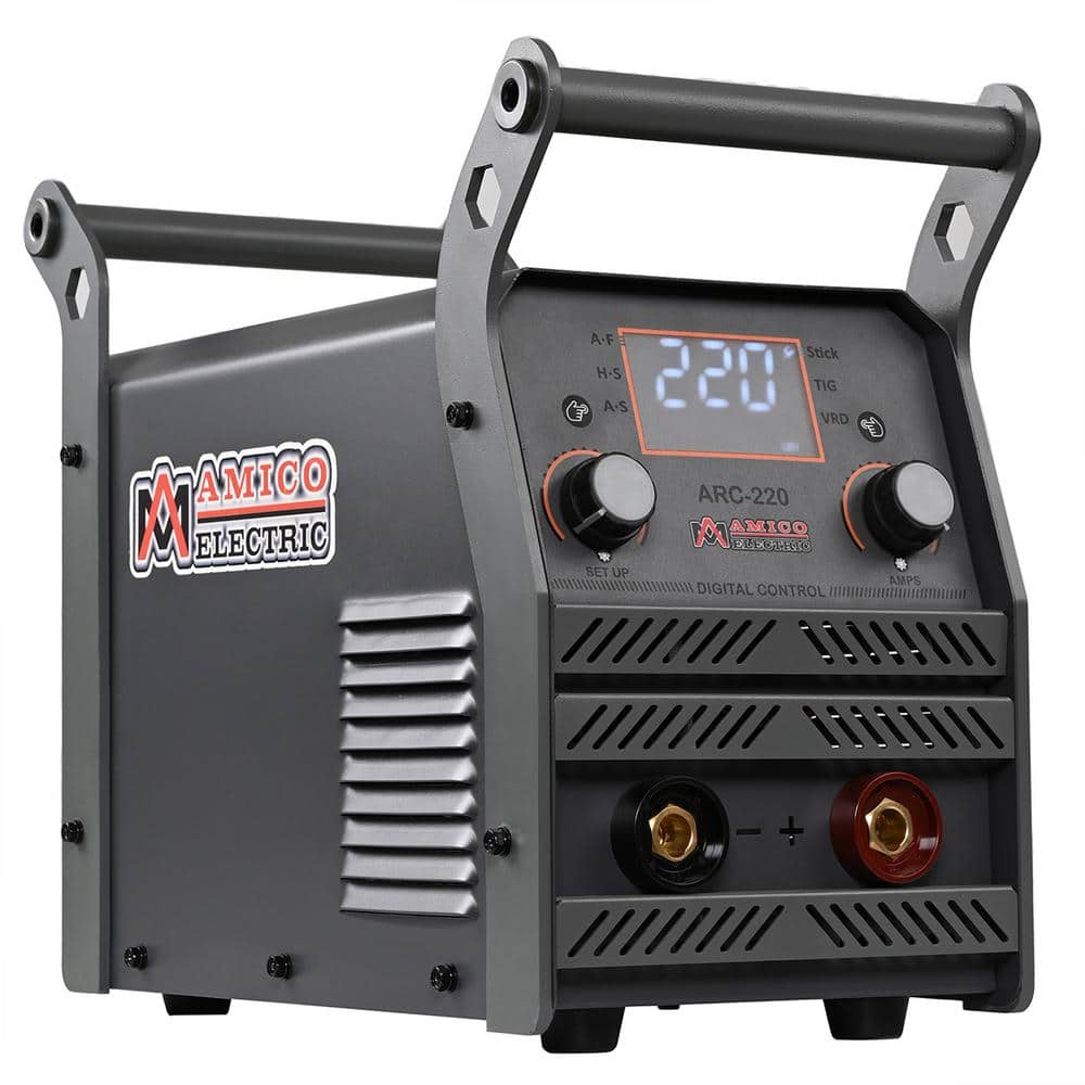 AM AMICO ELECTRIC 220 Amp Stick Arc Lift-TIG DC Welder, 100-250V Wide ...