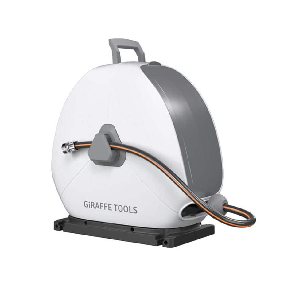 Giraffe Tools Ground-Mounted Retractable Hose Reel-1/2 in.-82 ft. Light ...