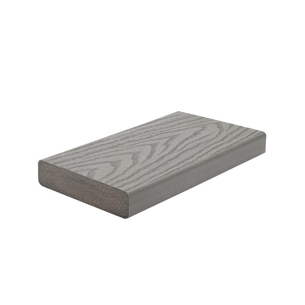 Trex Select 2 in. x 6 in. x 20 ft. Pebble Grey Square Edge Composite ...