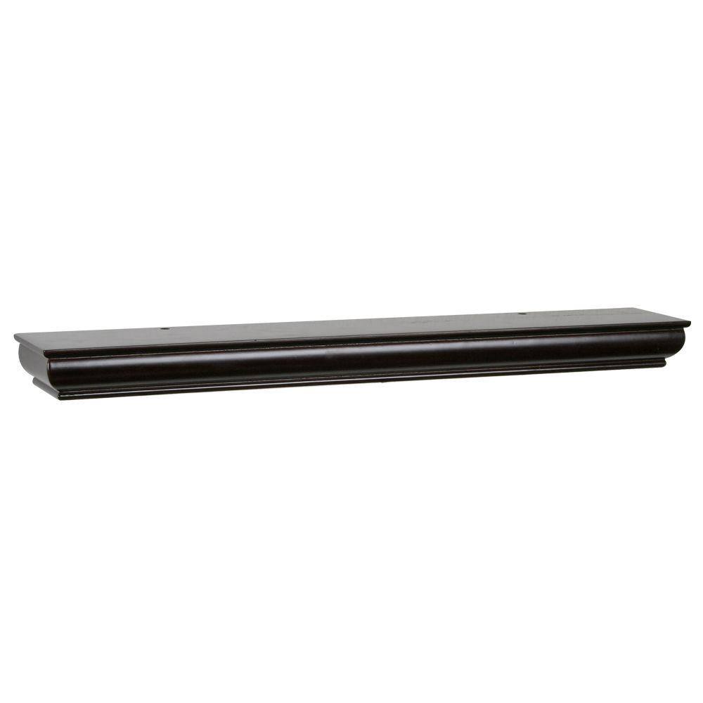 Home Decorators Collection 23 in. W x 4 in. D Floating Espresso ...