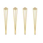 Kingsman Hardware Kingsman 28-3/8 in. Satin Champagne Gold Solid Steel ...