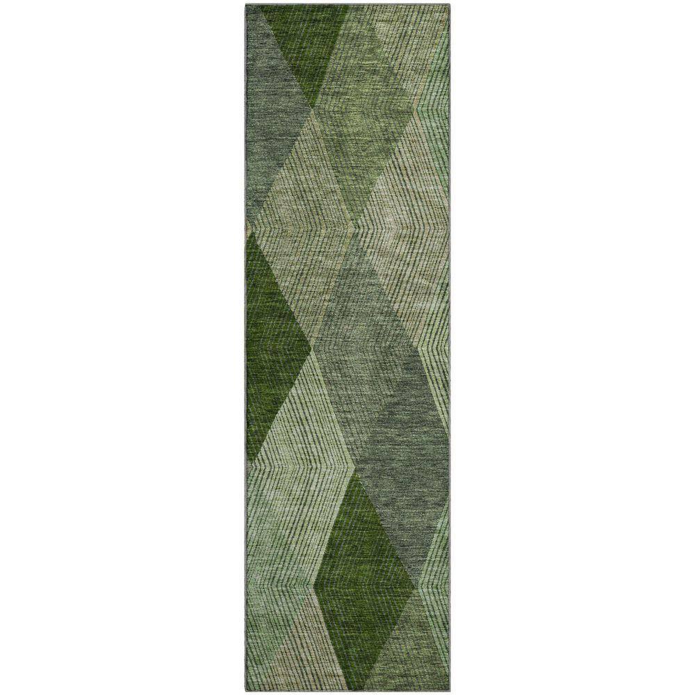 Addison Rugs Mayfield Premium Machine Washable Abstract AMF962 Green 2 ...