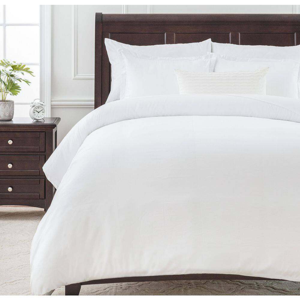 CHANASYA Chanasya Solid Color Classic White Ultra Soft Bedding ...