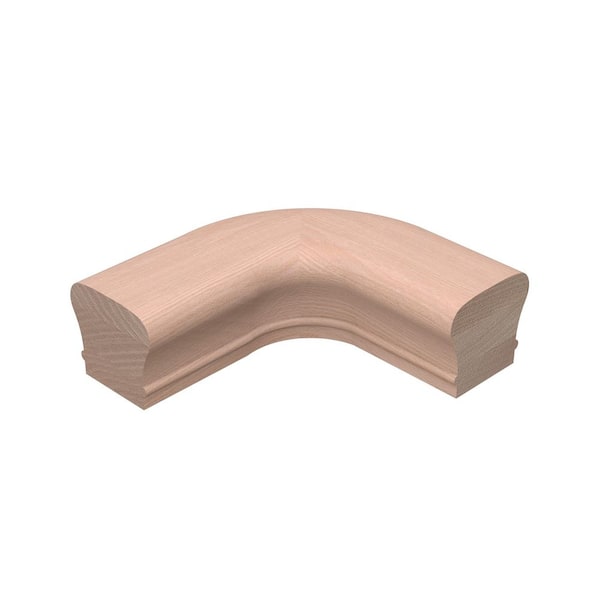EVERMARK Stair Parts 7211 Unfinished Red Oak 90° Level Quarter Turn ...