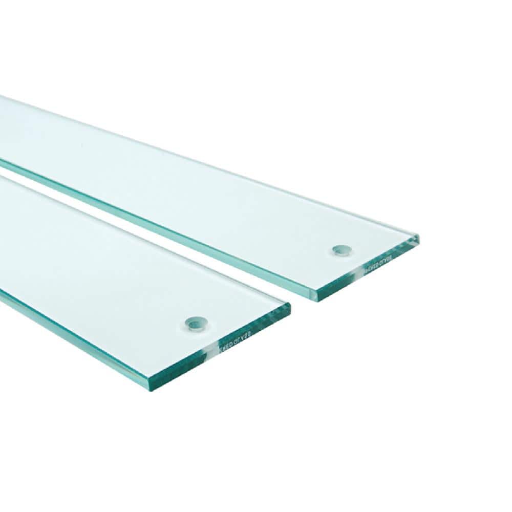 FORTRESS Pure View 40 in. W x 4 in. H Clear Glass Railing Balusters ...