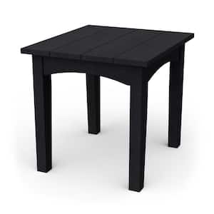 Wildridge Heritage White HDPE Plastic Outdoor Deep Seating End Table ...
