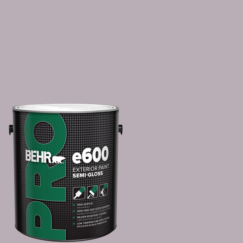 BEHR PRO 1 gal. #670F-4 Silverberry Semi-Gloss Exterior Paint PR67001 ...