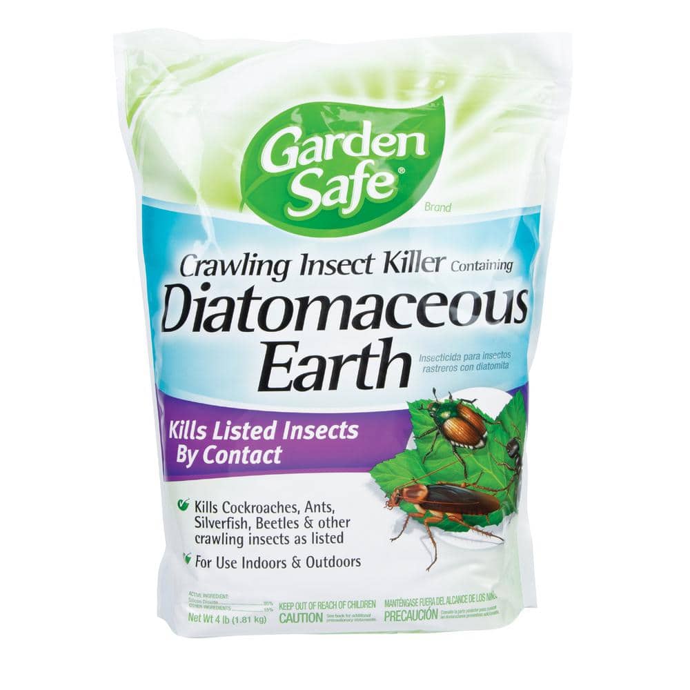 Garden Safe 4 lbs. Diatomaceous Earth Crawling Insect Killer HG-93209-2 ...