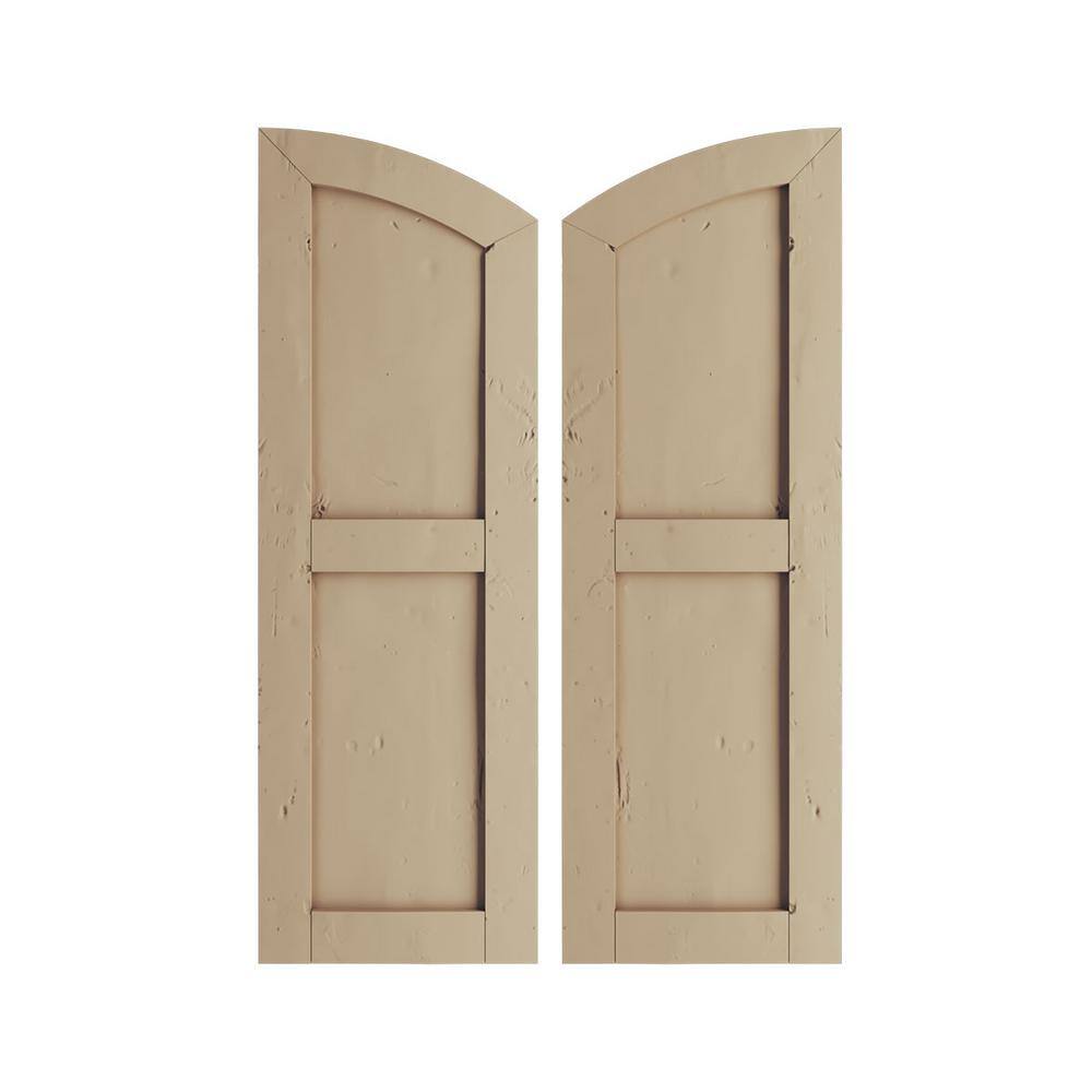 Ekena Millwork 15 in. x 40 in. Polyurethane Knotty Pine 2 Equal Flat ...