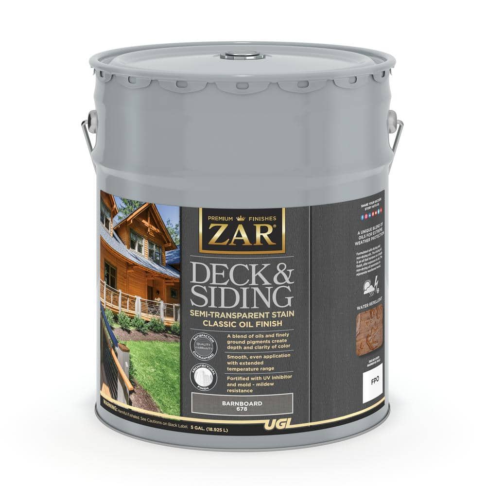 Reviews for ZAR 5 gal. Barnboard Exterior Deck and Siding Semi ...