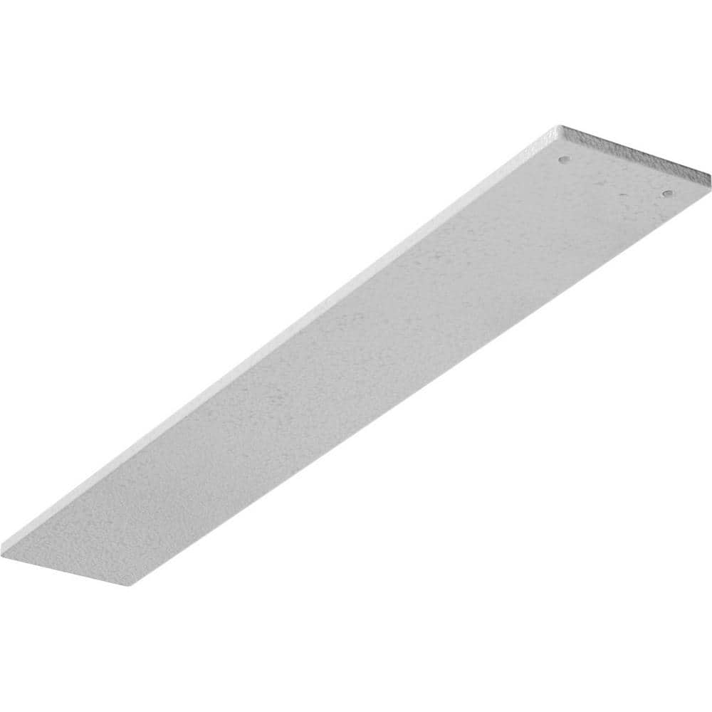 Ekena Millwork 0.25 in. x 3 in. x 20 in. Steel Hammered White Logan ...