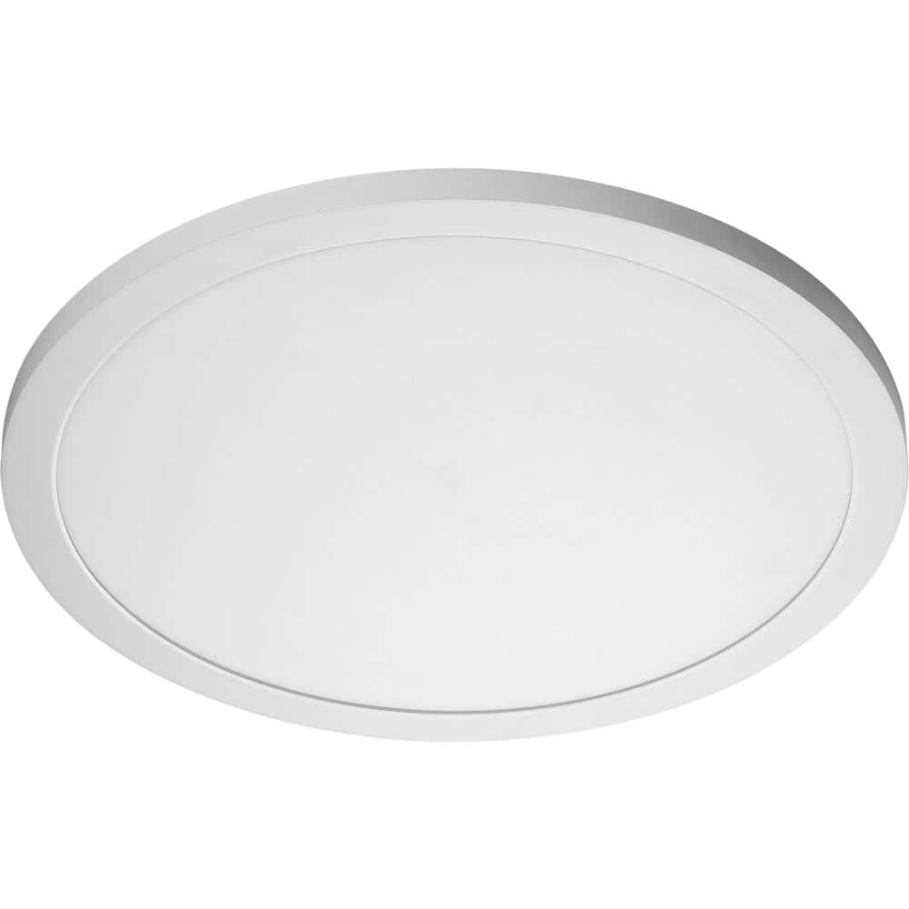 Satco Blink Plus 19 in. 1-Light White LED Flush Mount 62/1192 - The ...