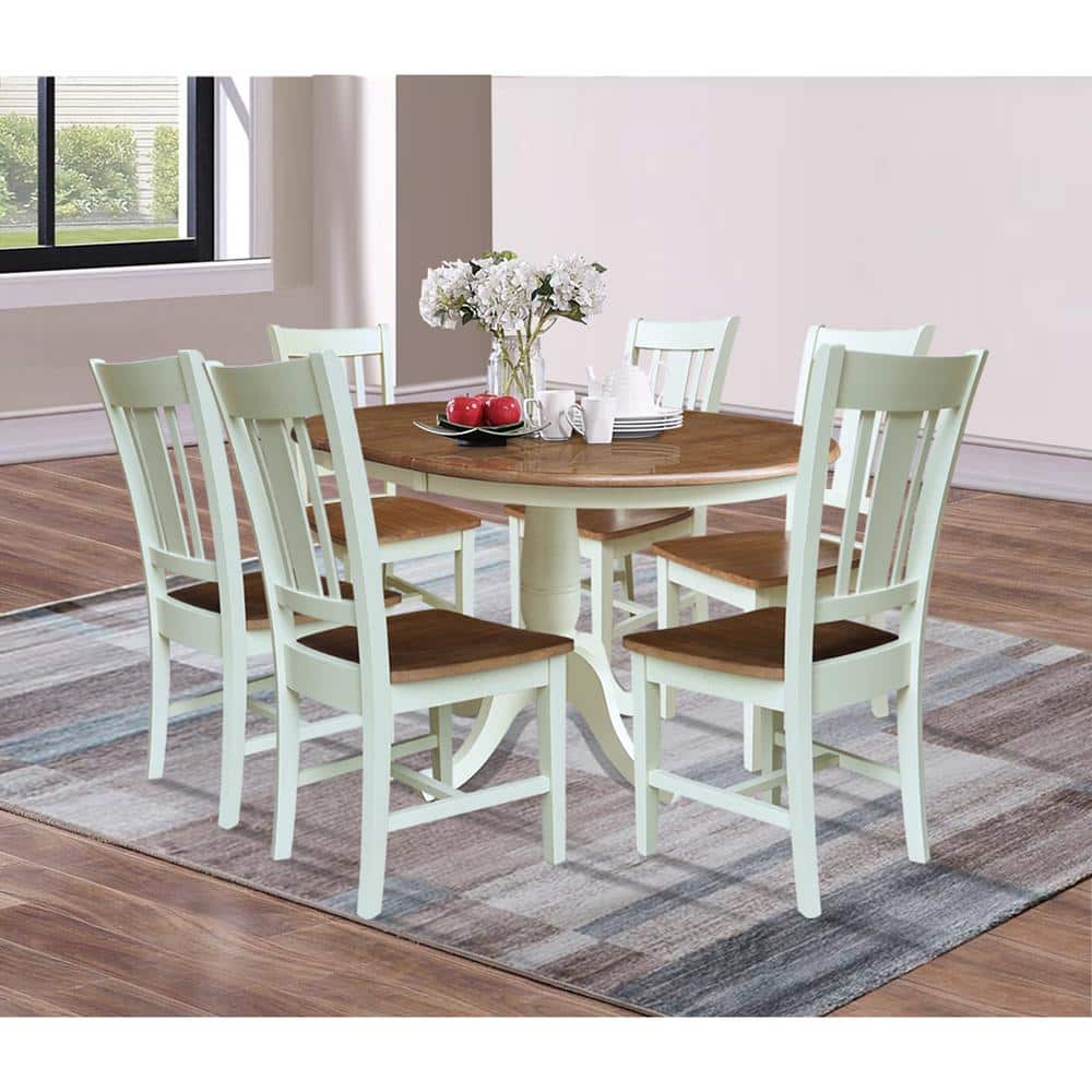 International Concepts Laurel Traditional Hickory/Shell Solid Wood 48 ...