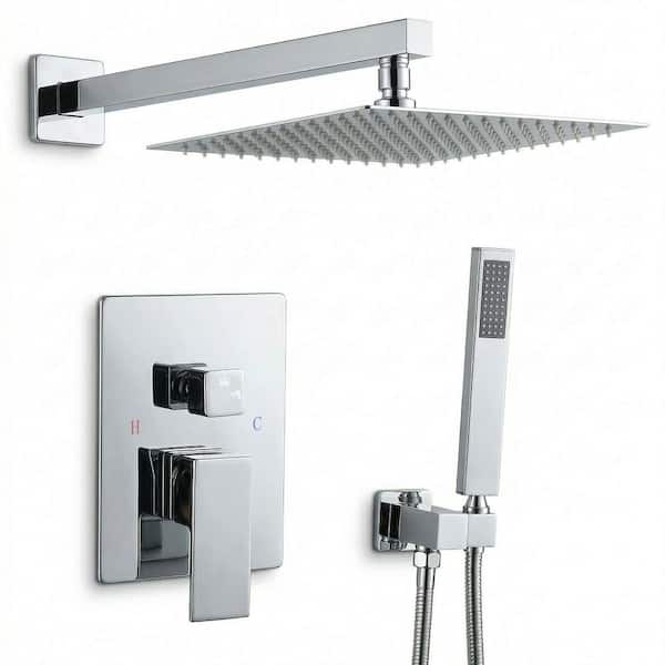 Reviews for Povucky 10 in. Shower System Single Handle 2-Spray Shower ...