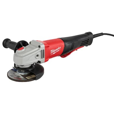 Milwaukee 7 Amp Corded 4-1/2 in. Small Angle Grinder with Sliding Lock ...
