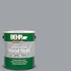 BEHR DECKplus 1 gal. #N530-4 Power Gray Solid Color Waterproofing ...