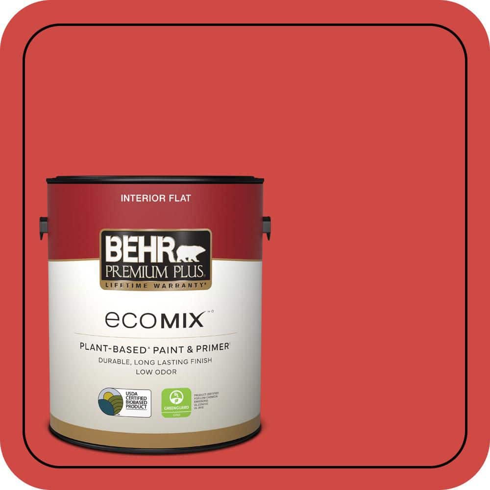 BEHR PREMIUM PLUS 1 gal. #P170-6 Race Car Stripe Flat EcoMix Plant ...