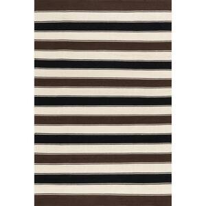 RUGS USA Mariel Wool and Cotton Blue 10 ft. x 14 ft. Indoor/Outdoor ...