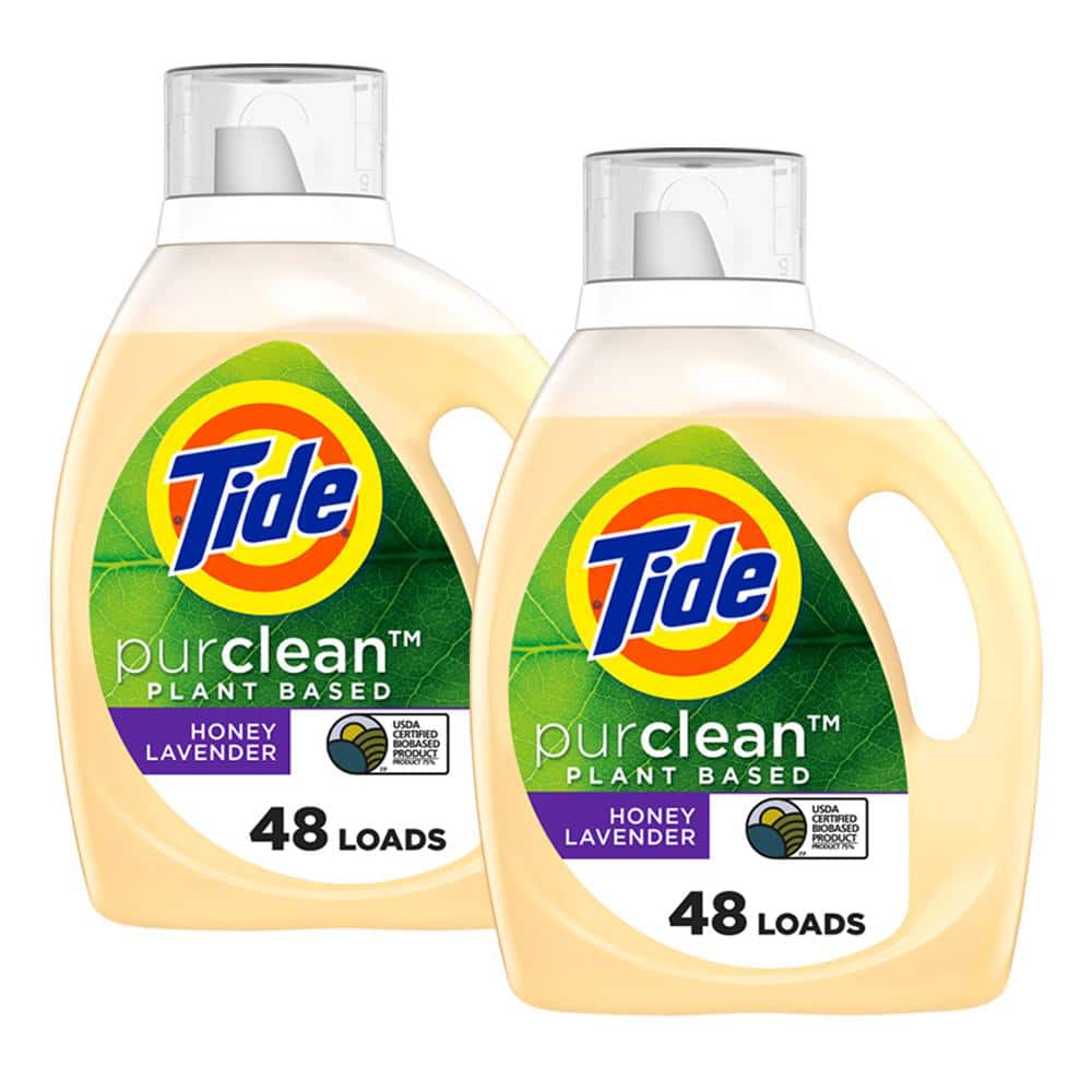 Tide Purclean Plant Based Honey Lavender Scent Liquid Laundry Detergent ...