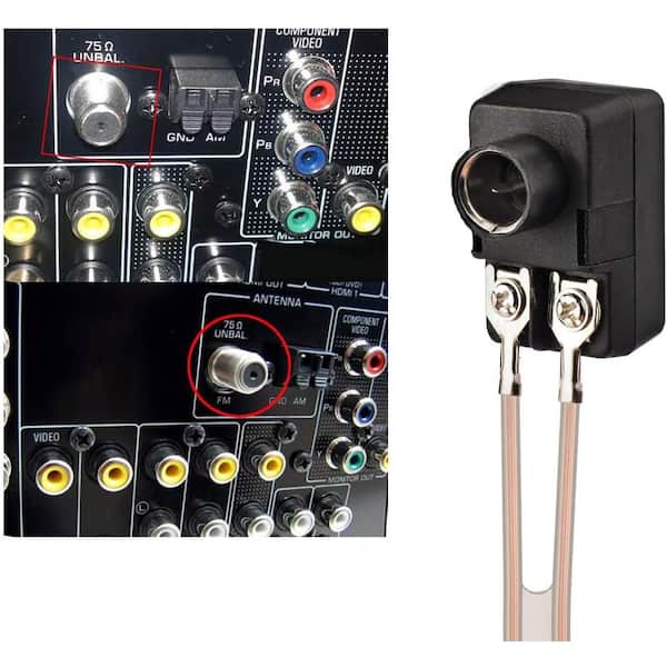300 Ohm To 75 Ohm Adapter FDXGYH 2 Pcs Outdoo TV Antenna Connecto ...