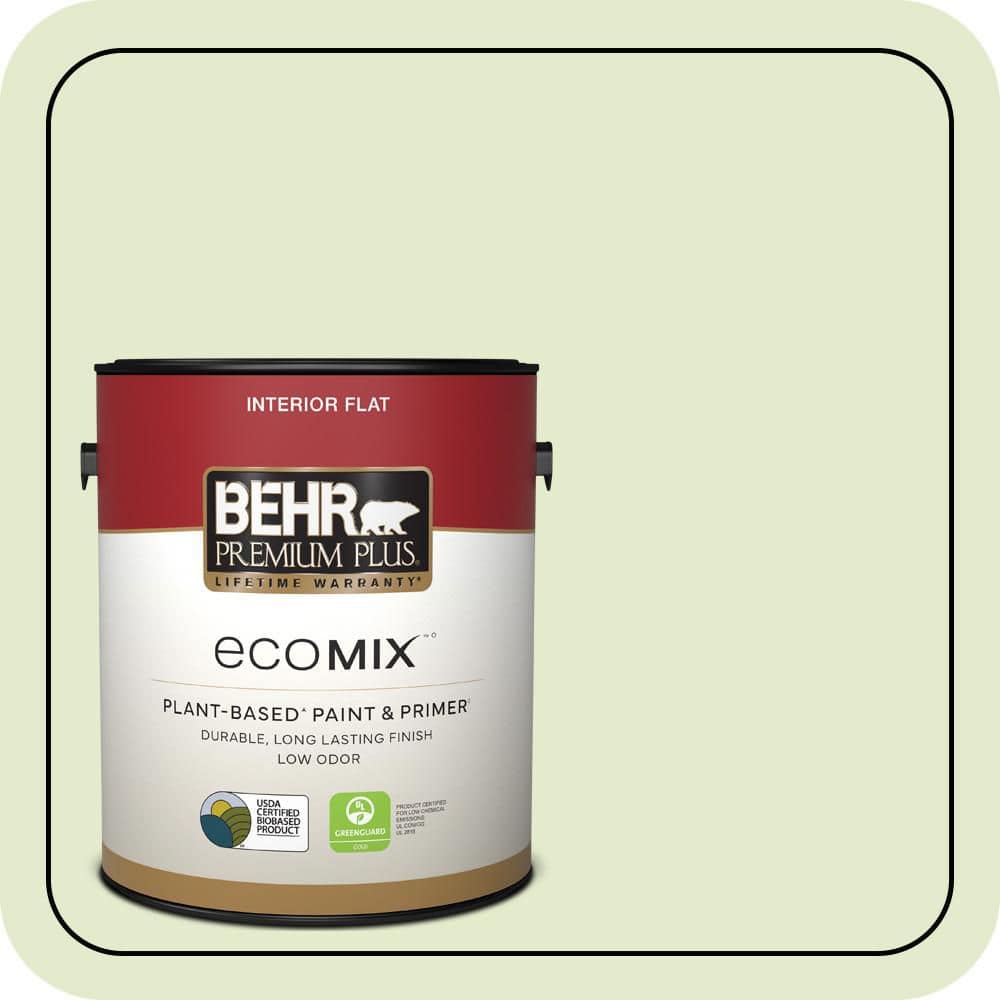 BEHR PREMIUM PLUS 1 gal. #P370-2 Praying Mantis Flat EcoMix Plant-Based ...