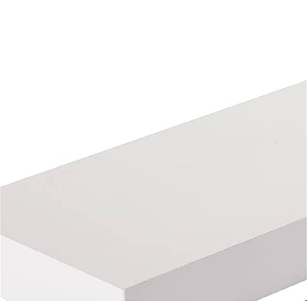 ULSMVOC SMT 5.5 in. x 16.25 in. x 1.5 in. White MDF Floating Decorative ...
