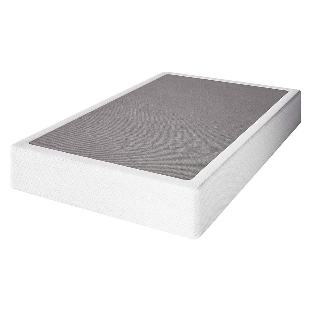 HOMZENE 4 in. High Twin Size Box Spring with Sturdy Steel Structure ...