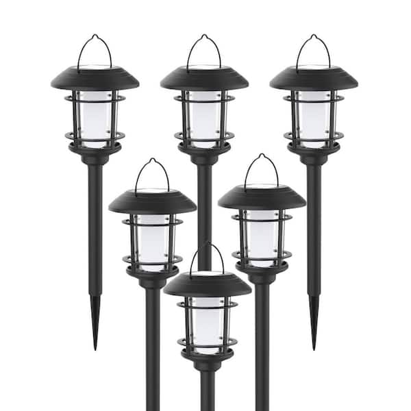 Misopily 6 Pack Solar Flickering Flame Torch Lights Outdoor Waterproof ...