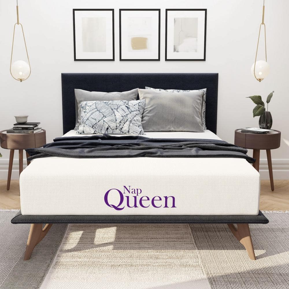 NapQueen Elizabeth Queen Medium Gel Memory Foam 12 in. Mattress ...