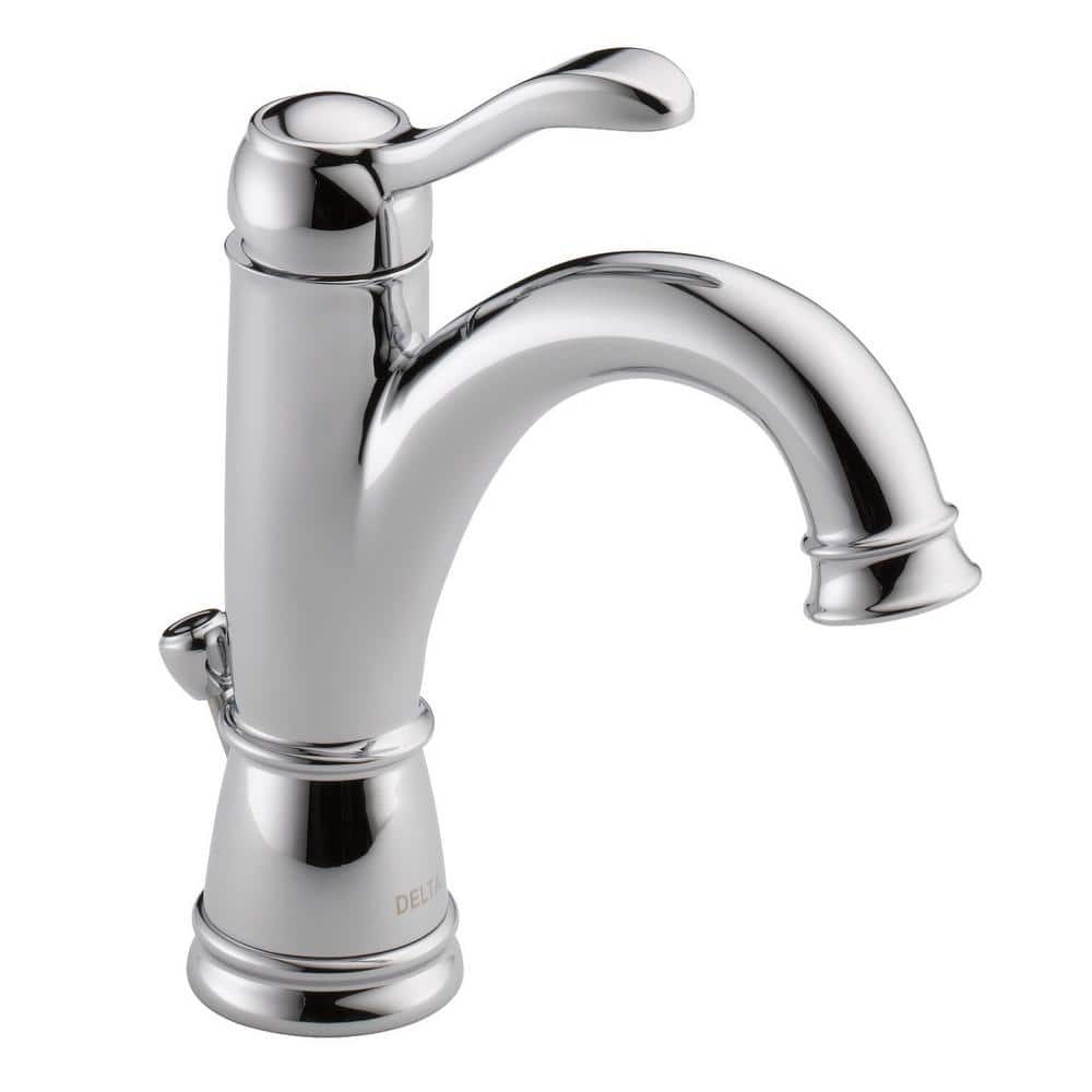 Delta Porter Single Hole Single-Handle Bathroom Faucet in Chrome ...