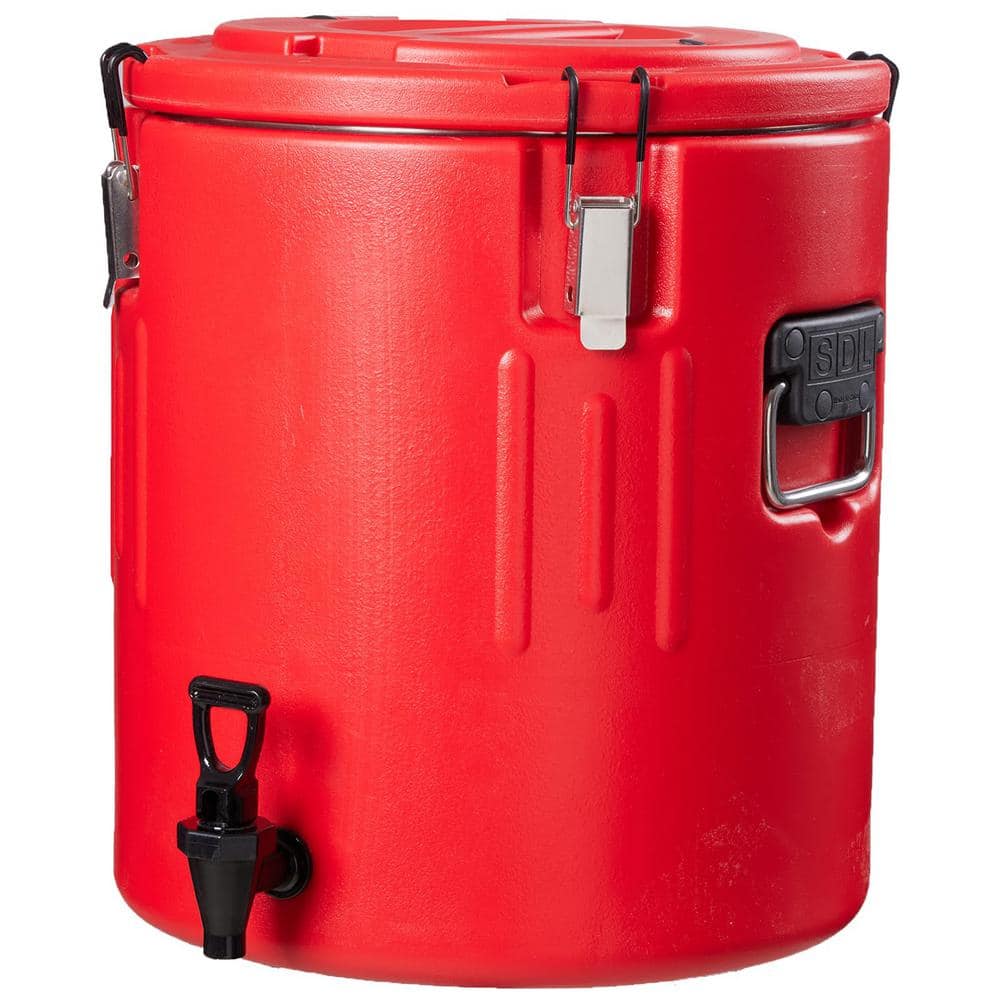 Phewnyzo 26 qt. Stainless Steel Interior Portable Red Jug Cooler ...