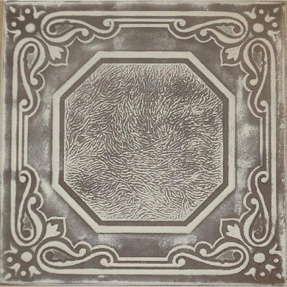 A La Maison Ceilings Topkapi Palace Brown Beige 1.6 ft. x 1.6 ft ...