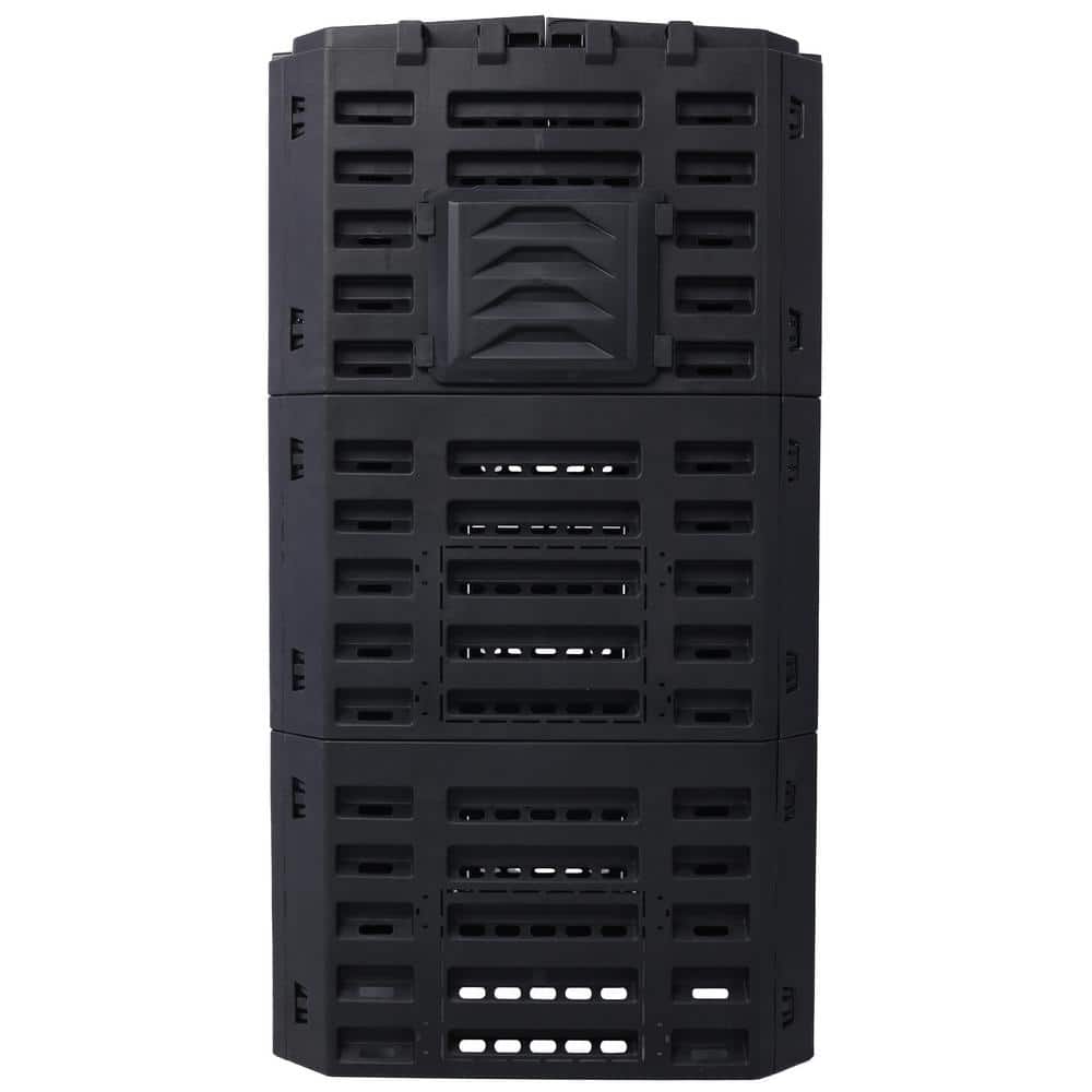 132 Gal. (500-Liter) Large Garden Composter Bin Made from Recycled ...