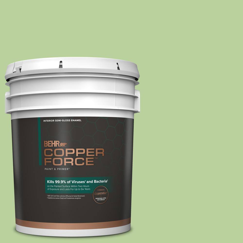 COPPER FORCE 5 gal. #P380-4 Four Leaf Clover Semi-Gloss Enamel ...