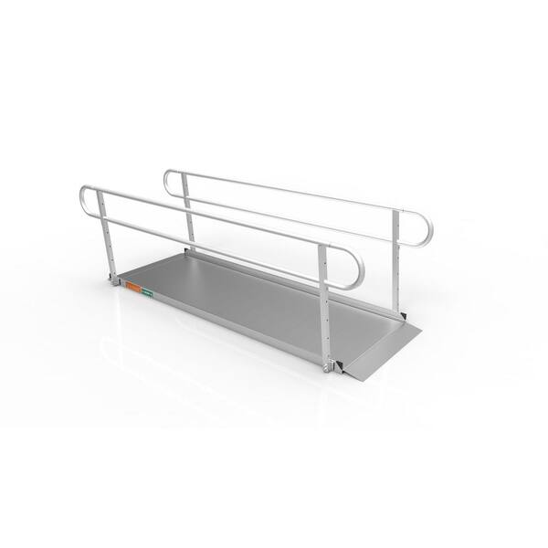 EZ-ACCESS GATEWAY 3G 9 ft. Aluminum Solid Surface Wheelchair Ramp with ...