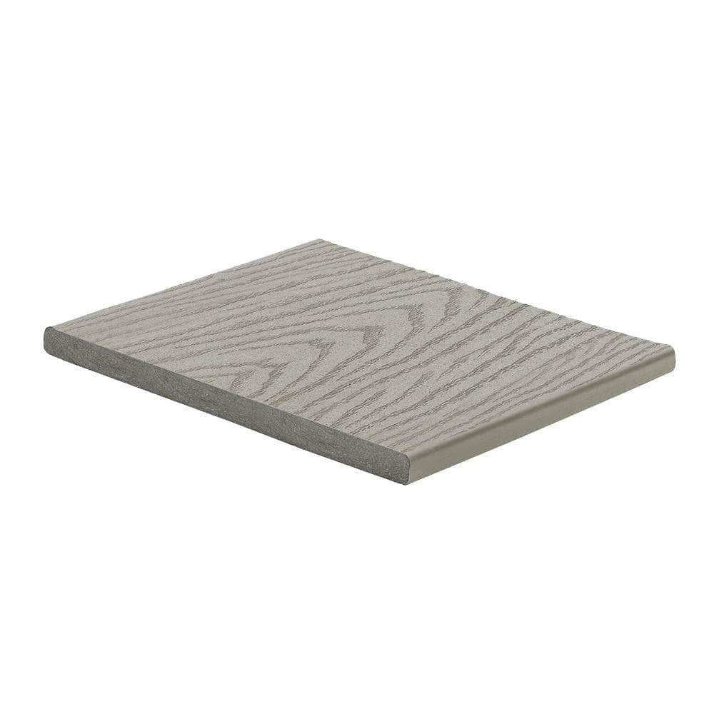 Trex Select 1 in. x 12 in. x 12 ft. Pebble Grey Composite Deck Fascia ...