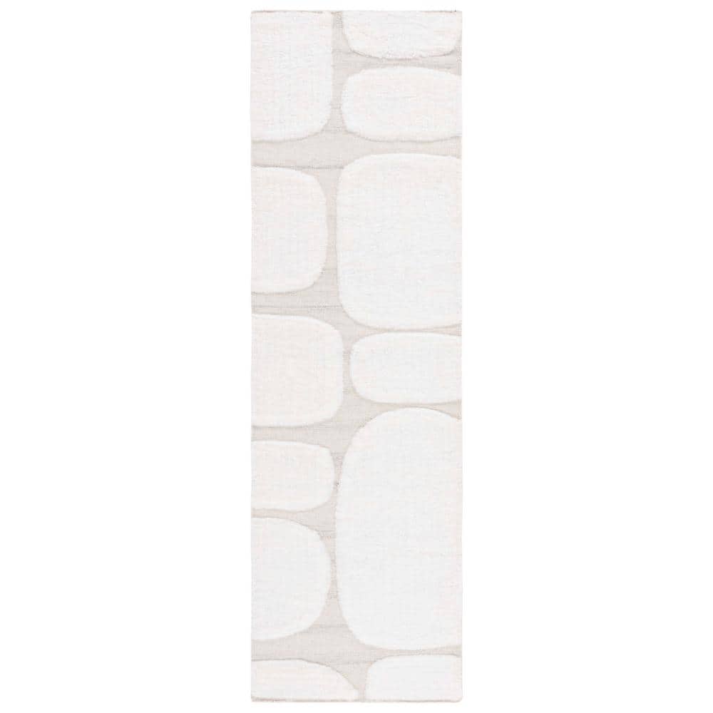 SAFAVIEH Manhattan Ivory/Beige 2 ft. x 8 ft. Geometric Runner Rug ...