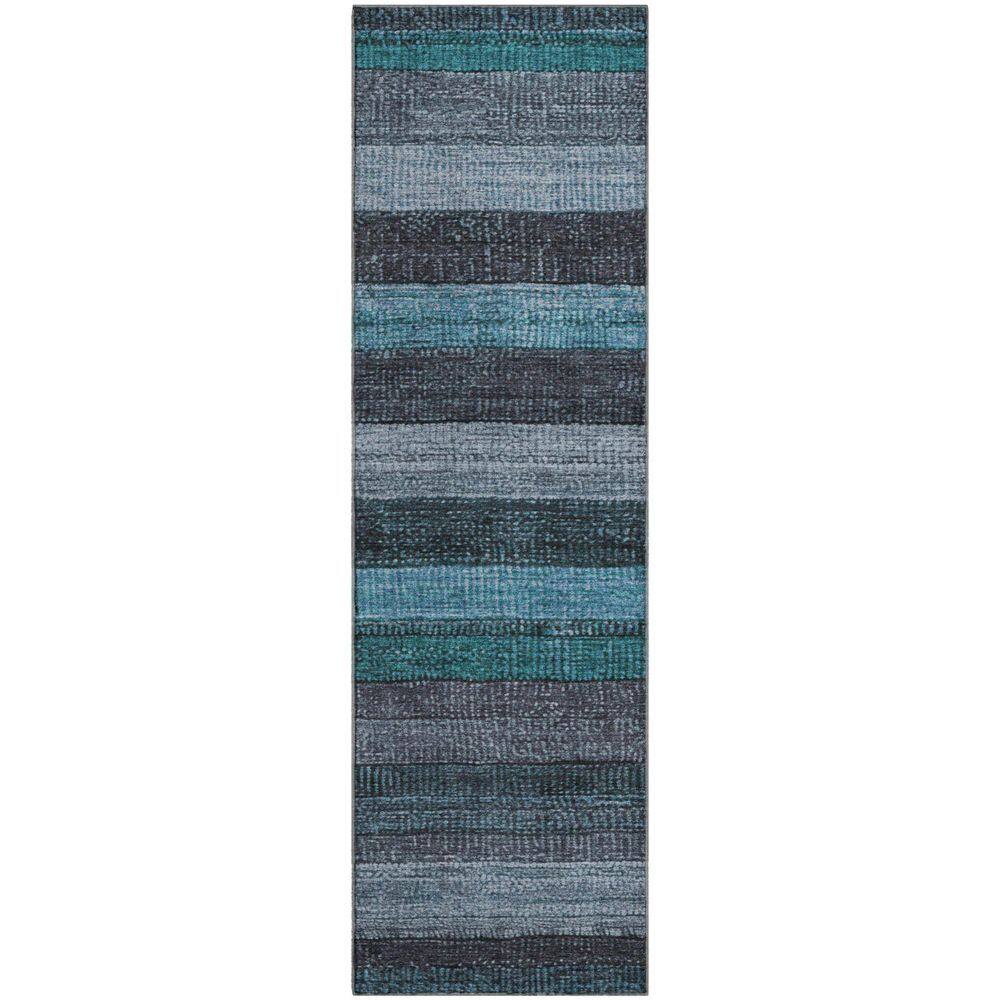 Addison Rugs Mayfield Premium Machine Washable Abstract AMF1865 Teal 2 ...