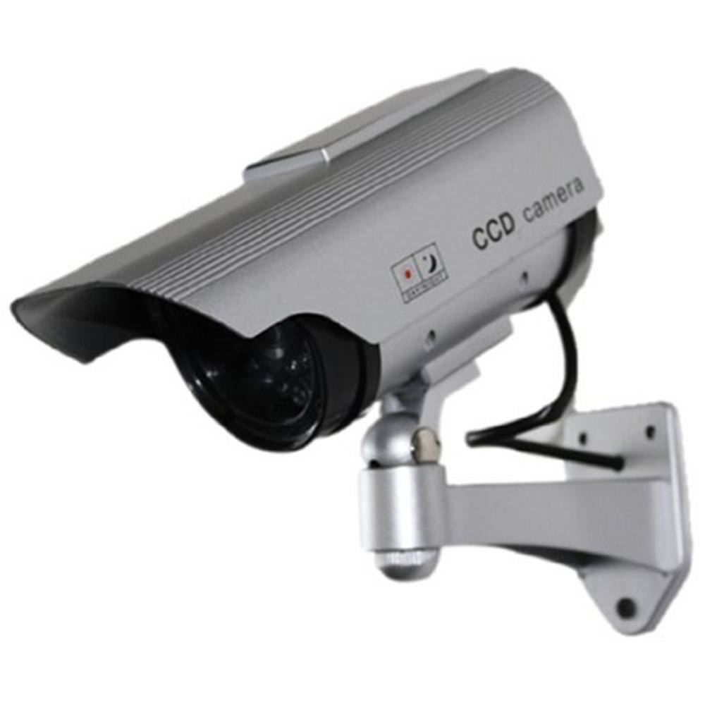 SPT Solar Indoor/Outdoor Dummy Security Camera with LED (2-Pack) 15 ...
