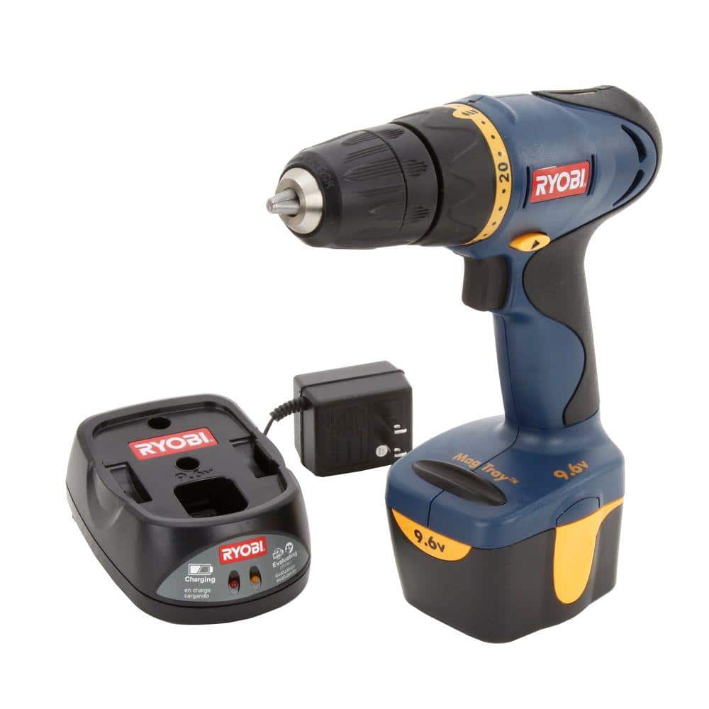 RYOBI 9.6-Volt Ni-Cad 3/8 in. Cordless Drill HP696 - The Home Depot