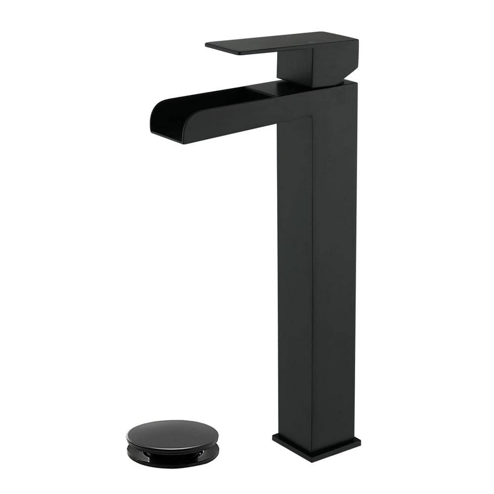 Reviews for AIMADI Single Handle Waterfall Bathroom Vessel Sink Faucet ...