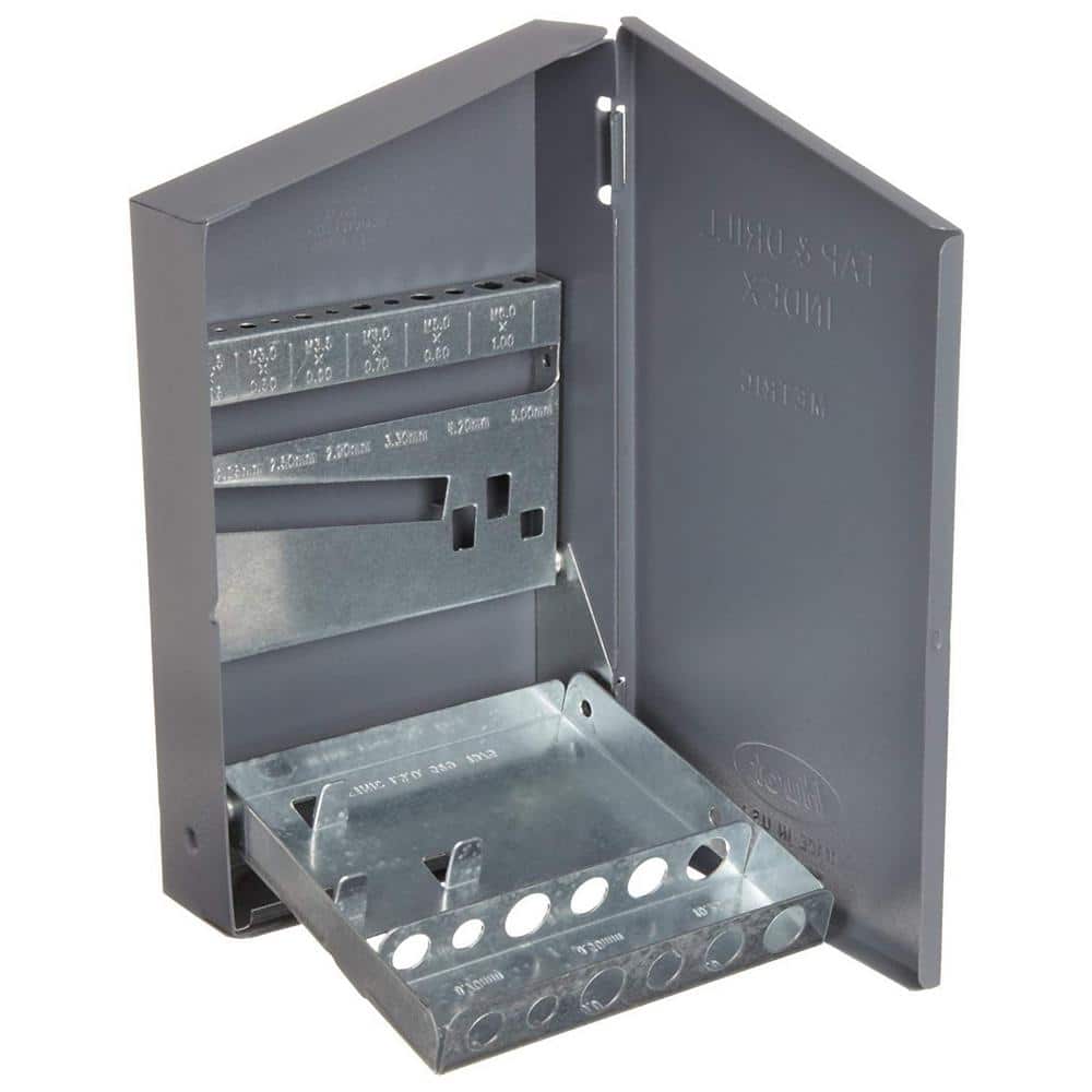 Huot 4 in. x 7 in. Metric Tap and Drill Bit Tool Case 12675