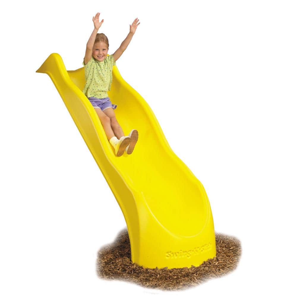 Swing-N-Slide Playsets Yellow Speed Wave Slide-NE 3052 - The Home Depot