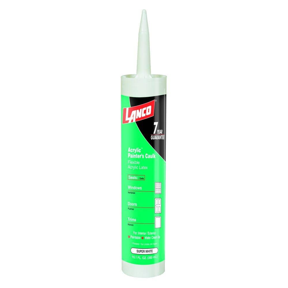 Lanco 10.1 oz. White Acrylic Caulk CC753-18 - The Home Depot