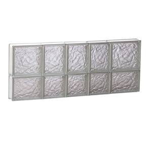 Clearly Secure 31 in. x 15.5 in. x 3.125 in. Frameless Ice Pattern Non ...